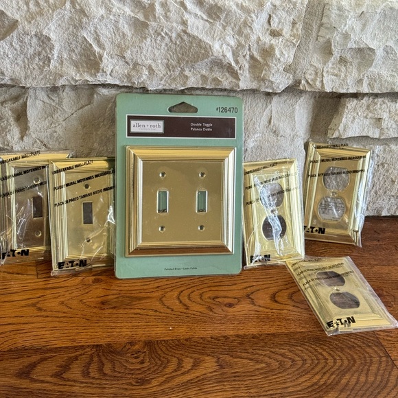 Allen + Roth | Wall Decor | Allenroth Polished Brass Metal Set Of 9wall ...